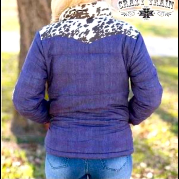 Crazy Train | Jackets & Coats | Crazy Train Cow Print Coat | Poshmark